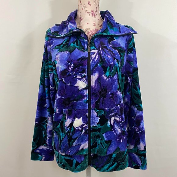 Onque Casuals | Jackets & Coats | Onque Casuals Szl Velvet Full Zip ...